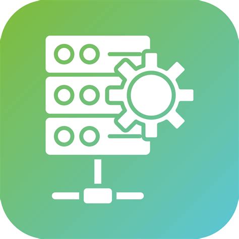 Database Settings Vector Icon Style 22370501 Vector Art At Vecteezy