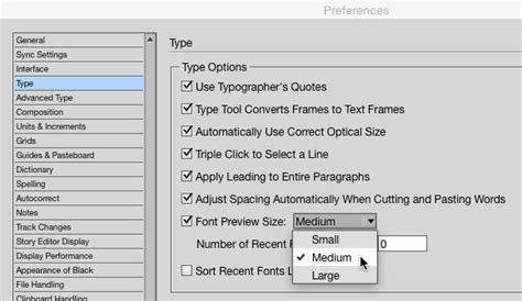 Tip Of The Week Setting Font Preview Size CreativePro Network