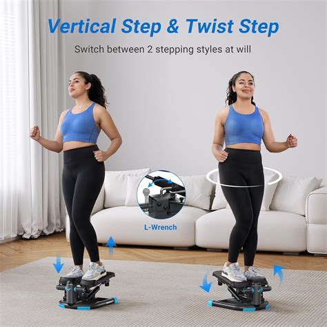 Merach Mini Stepper For Exercise Twist Stair Stepper 330lbs Capacity Stepper Exercise