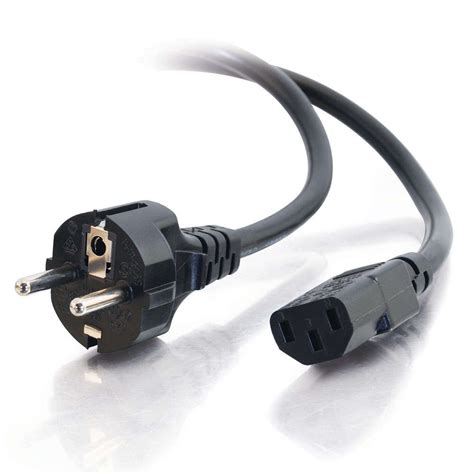 8.2ft (2.5m) 14 AWG European Power Cord (CEE7/7 to IEC320C13) (TAA ...