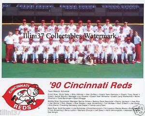 1990 Cincinnati Reds World Series Champions 8x10 Team Photo Ebay