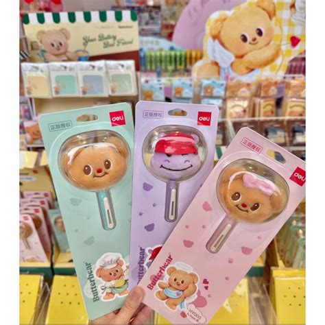 Miniso Miniso Premium Butterbear Butterbear Smooth Press ปากกาเจลนักเรียนตุ๊กตาปากกาน่ารักปากกา