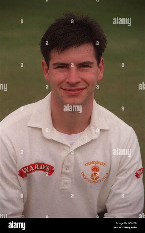 Derbyshire County Cricket Photo Call Matthew Cassar Derbyshire Stock