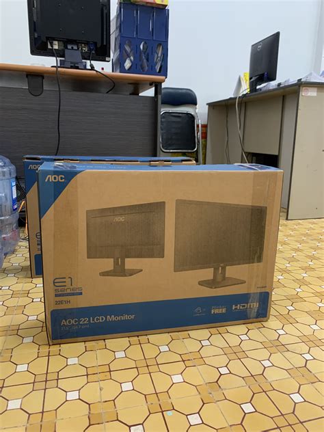 Giao 2 màn hình AOC 22E1H cho doanh nghiệp Laptop cũ Camera Máy tính Máy in Trà Vinh