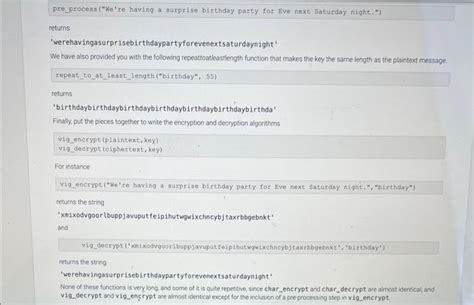 Solved 162 Lab Encryption Decryption Part 2 Vigenere
