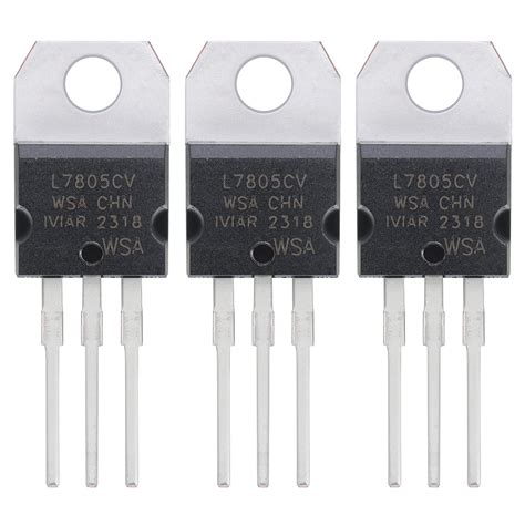 Allecin L7805 L7805cv Voltage Regulator 5v 1 5a Positive Output Ic Circuit 7805 5