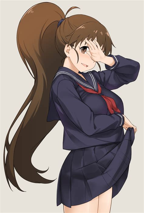 Taneshima Popura Working Drawn By Hatakenaka Kamagabuchi Danbooru