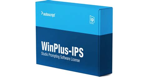 Autoscript WinPlus IPS Studio Prompting Software WP IPSLIC B H