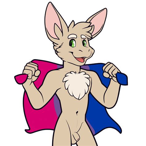 Rule 34 Anthro Balls Bat Bat Ears Bisexual Pride Colors Desert Bat