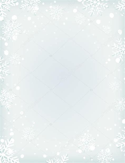 Blank Winter Background With Snow And Snowflakes Stock Vector Image By ©aleksandrsb 126348992