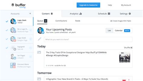 Buffer Twitter Logo Buffer Twitter Logo