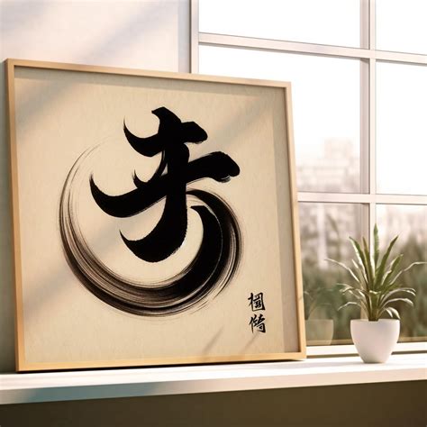 Japanese Sumi Ink Calligraphy Kanji 心” Kokoro Heart Mind Soul