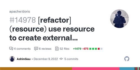Refactor Resource Use Resource To Create External Catalog By Ashingau · Pull Request 14978