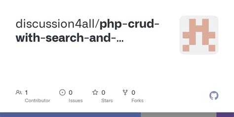 Github Discussion4allphp Crud With Search And Pagination Using Ajax