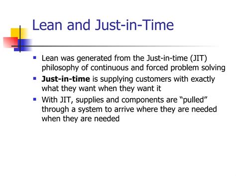 Lean Presentation Ppt PPT