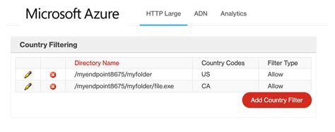Restrict Azure Cdn Content By Countryregion Microsoft Learn