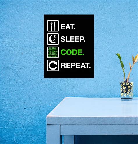 Eat Sleep Code Repeat Computer Programmers Programming Etsy