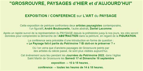 Jep 2022 Article Expo Conf Les Amis De Grosrouvre
