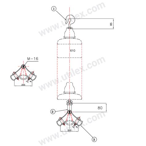 Single Suspension String Assembly For Zebra Drop Type Utilex