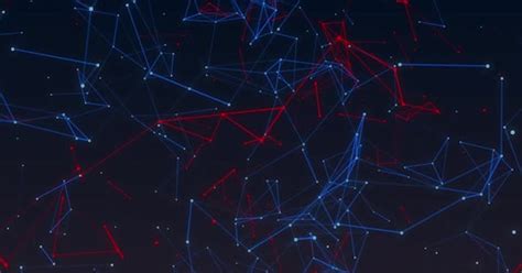 Glowing Blue Plexus Network High Tech Background Digital Technology Glowing Plexus Line Moving