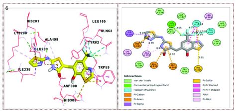 Protein Ligand Interaction Profile For Active Analogue Against