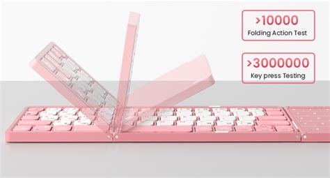 Artciety Foldable Bluetooth Keyboard Folding Portable Wireless Keyboard With
