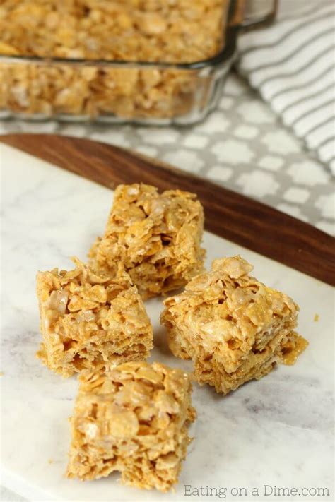 No Bake Cinnamon Corn Flake Cereal Bars Recipe Quick And Easy