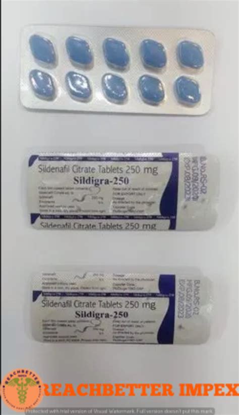 Sildigra Sildenafil 250 Mg Tablet At Rs 100stripe In Nagpur Id