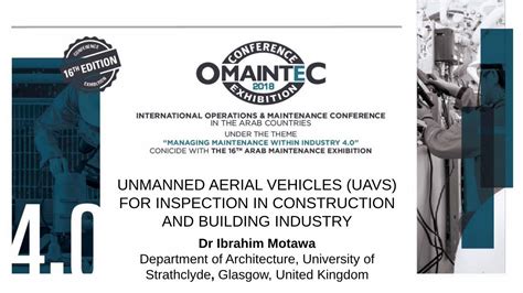 Pdf Unmanned Aerial Vehicles Uavs For Inspection Dr Ibrahim