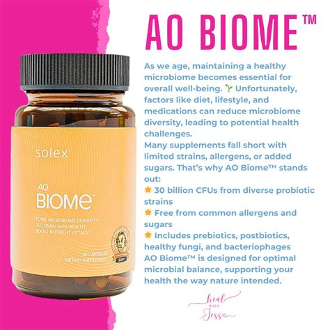 Coding Your Microbiome Deserves The Best Care As You Age Ao Biome