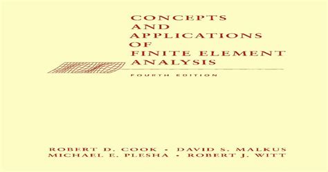 download pdf concepts and applications of finite element analysis