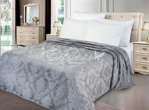 Покрывало велсофт Шарм грей Адель