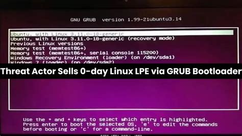 Threat Actor Claiming A Day In Linux LPE Via GRUB Bootloader