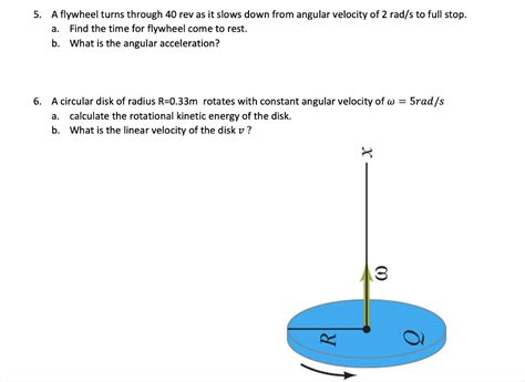 A Flywheel Turns Through 40 Rev As It Slows Down From Angular Velocity Of 2 Rads To Full Stop