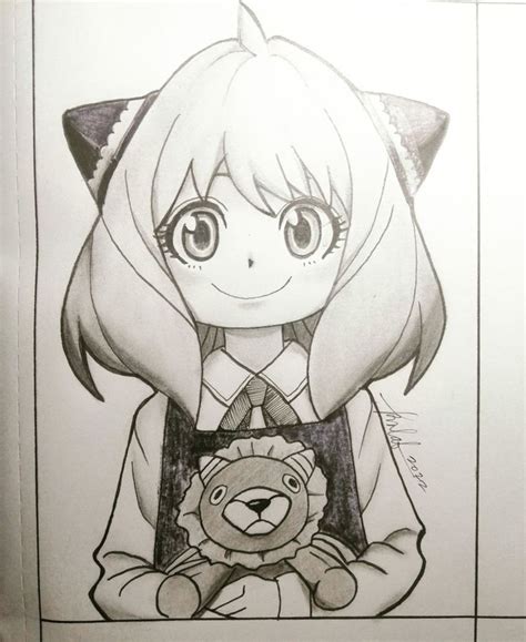 Anya Forger Sketches Artwork Humanoid Sketch