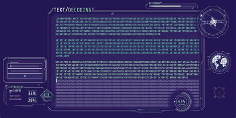 Design Of A Software Interface For Text Decoding 51682992 Vector Art