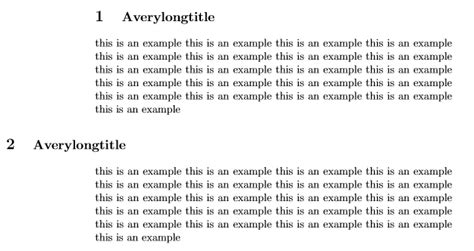Titlesec Titleformat Horizontal Spacing Between Title And Body Paragraph Tex Latex Stack