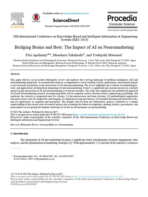 Ai In Neuromarketing Decoding Brain Responses Research Pdf