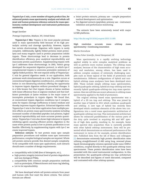Pdf High Resolution Accurate Mass Orbitrap Mass Spectrometry—continuing Innovation