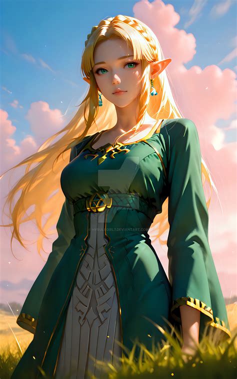 Princess Of Light Zelda In The Golden Hour By Hyrulegirl7 On Deviantart
