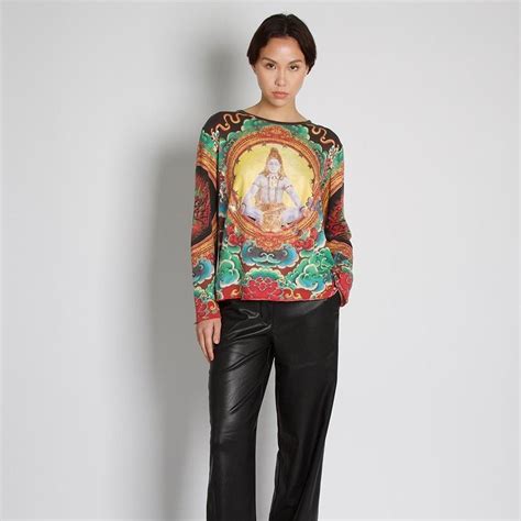 Jean Paul Gaultier Homme Vintage Shiva Tattoo Printed Tshirt Top For