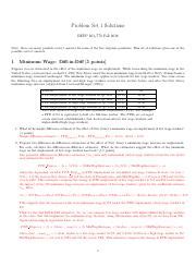 Bepp F Pset Solution Pdf Problem Set Solutions BEPP Fall Note There