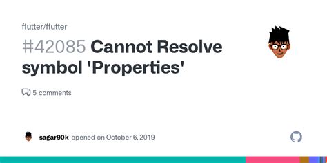Cannot Resolve Symbol Properties · Issue 42085 · Flutterflutter · Github