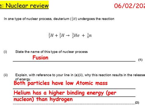 Cie A Level A2 Physics Unit 23 Nuclear Physics Teaching Resources