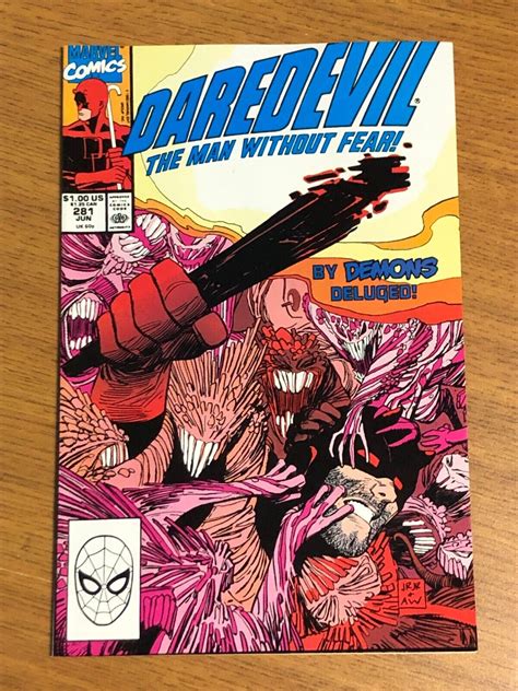 1990 Marvel Comics Group Daredevil The Man Without Fear Issue 281