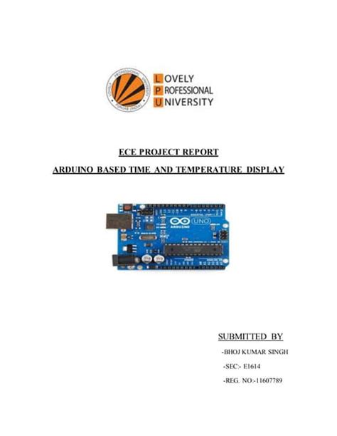 Arduino Based Time And Temperature Display Pdf