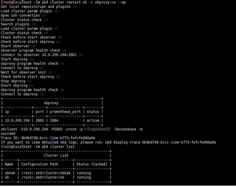 ocp接管的obproxy服务器关机重启后使用obd重启了obproxy使用 端口访问不了数据库报reading