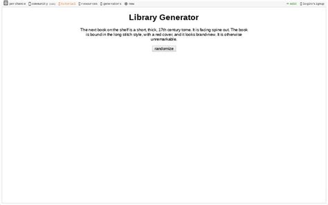 library generator