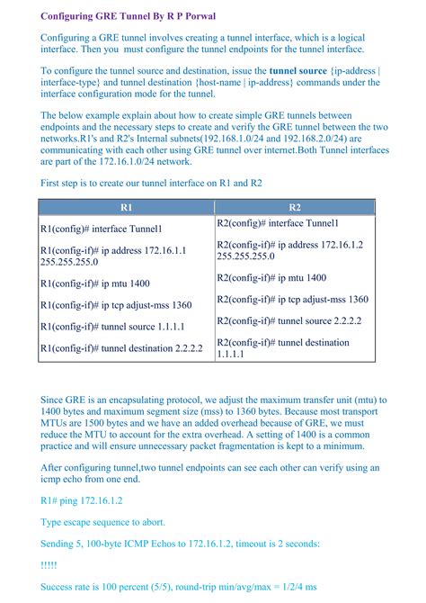 gre tunnel pdf pdf computer networking computing