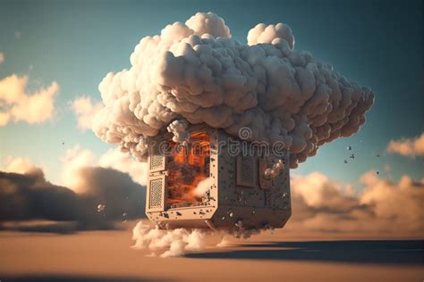 Cloud Computing Concept Generative Ai Stock Illustration